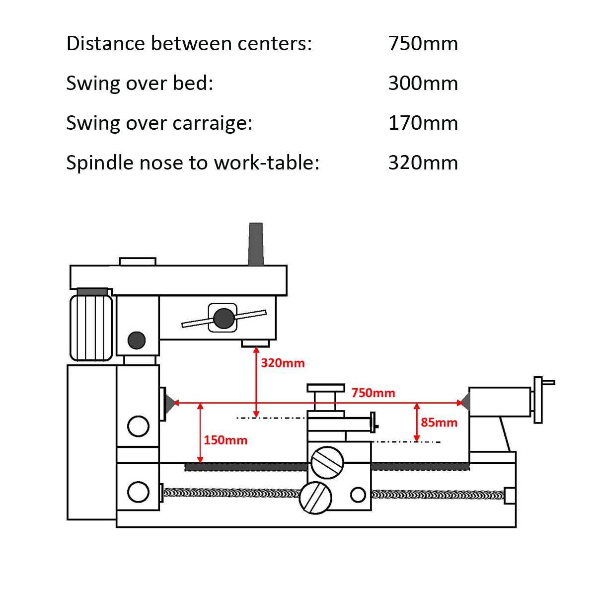 Máy Tiện Phay Đa Năng MP750